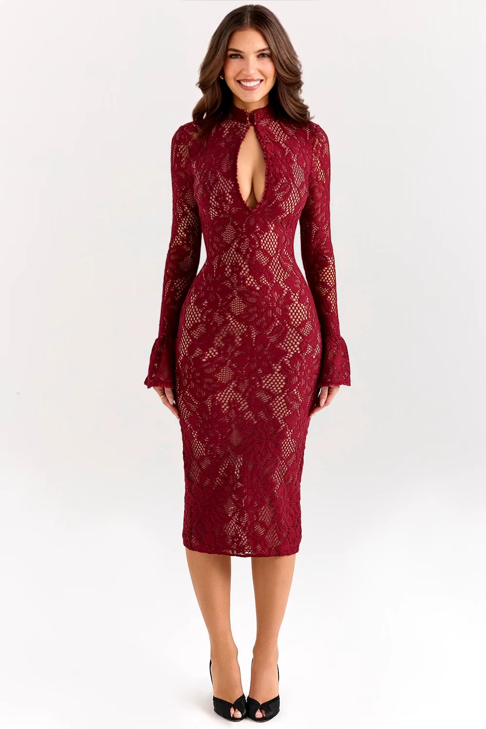 Rosita – The Romantic Lace Hourglass Dress – Inaya
